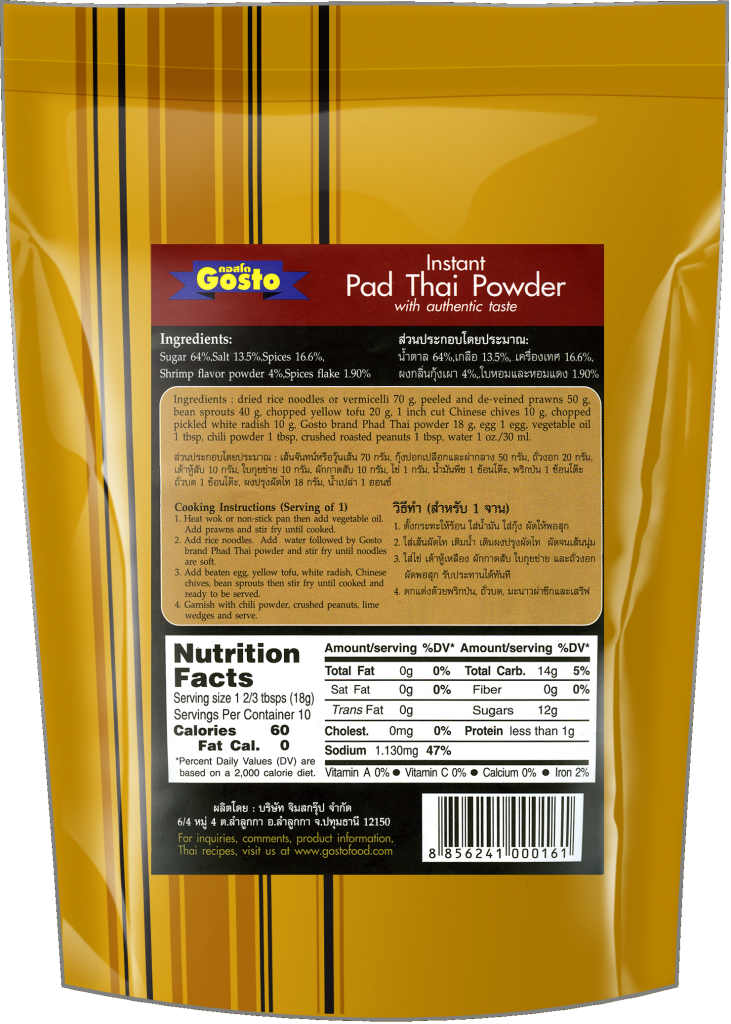 Padthai Powder – Gosto Food